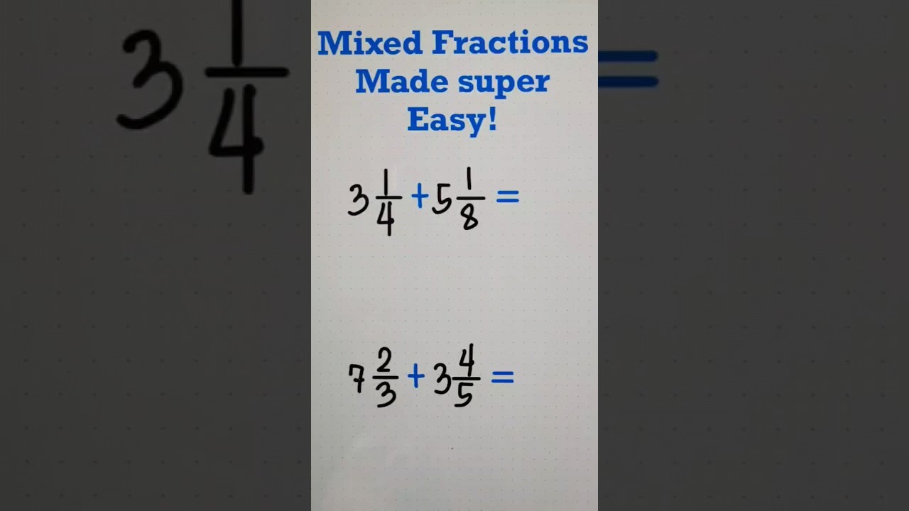 Fractions Hacks #MathTricksTutorial #maths #tutorial #mathematics #shorts #education #foryou #tricks