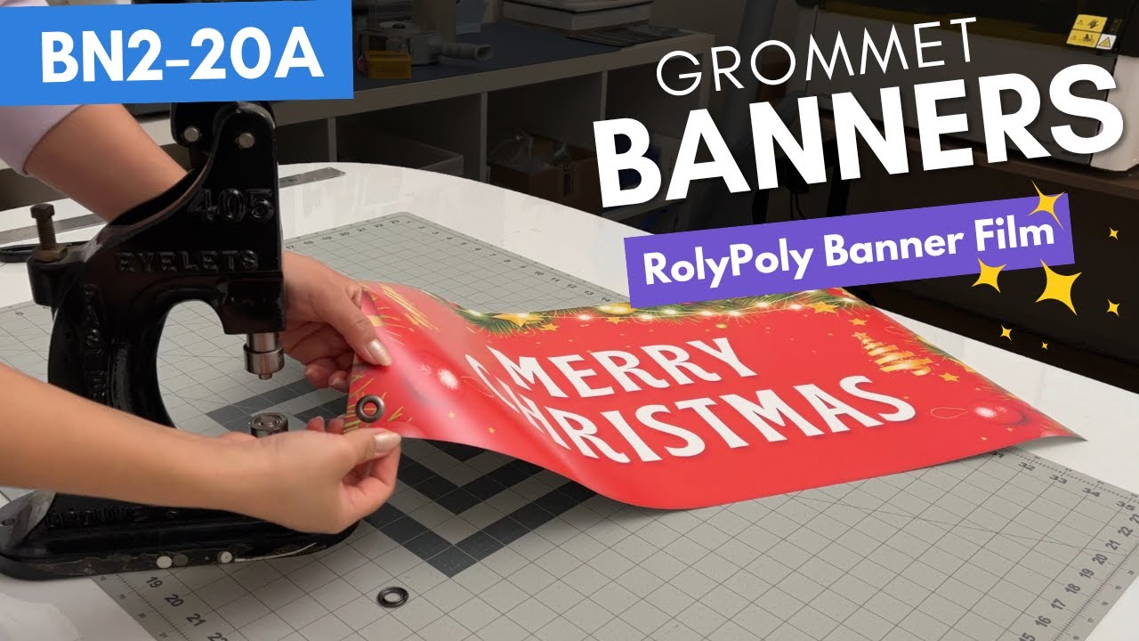 Printing on Roland's RolyPoly Banner Material & Grommets | Using the BN2-20A