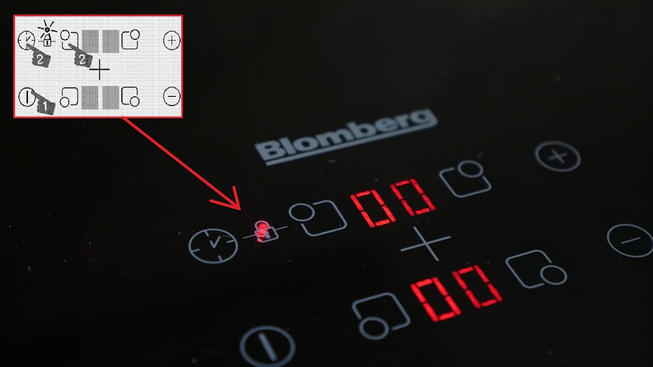How to UNLOCK Blomberg Induction Hob (Key & Child LOCK)