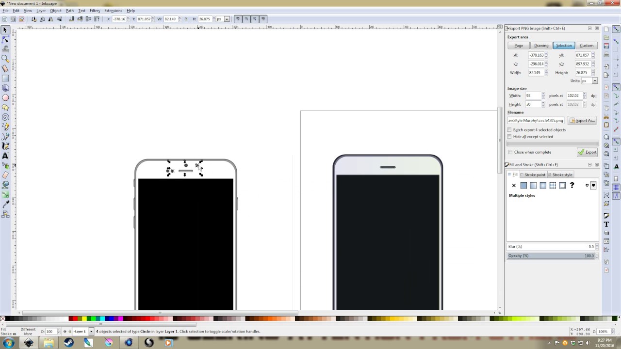 Inkscape - Vector Tutorial - modelling real world objects