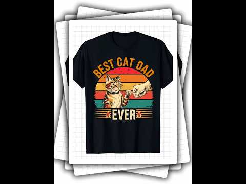 Creative Father’s Day T-Shirt Design Bundle for Cat Dads & More!  #amazon #Shorts  #Viral   #tshirt