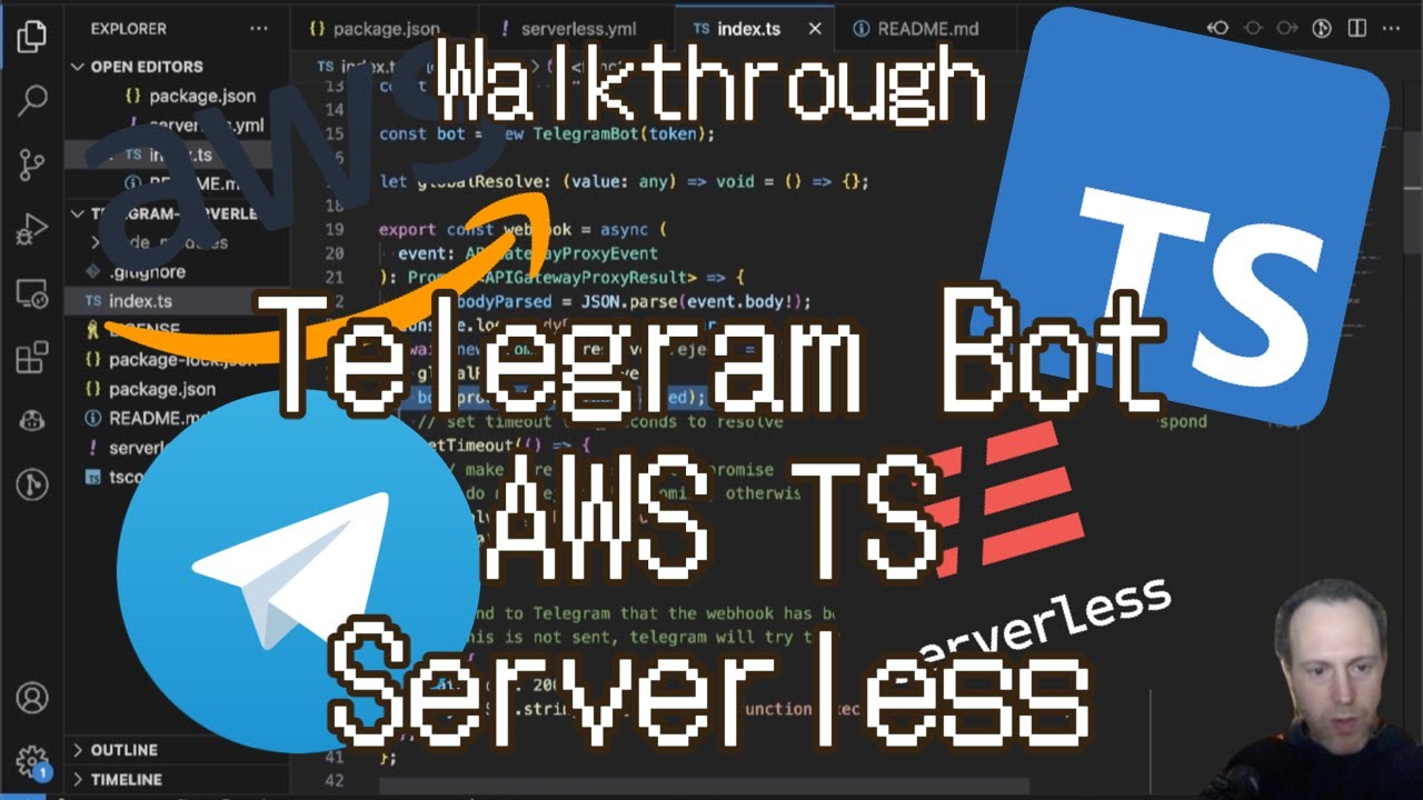 Telegram Bot Typescript Serverless AWS Lambda DynamoDB [Code Walkthrough]