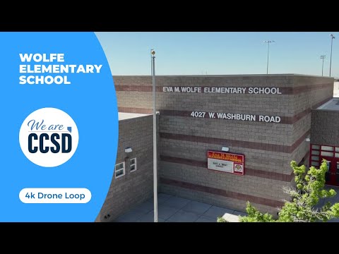 Eva M Wolfe Elementary School - 4k Drone Loop