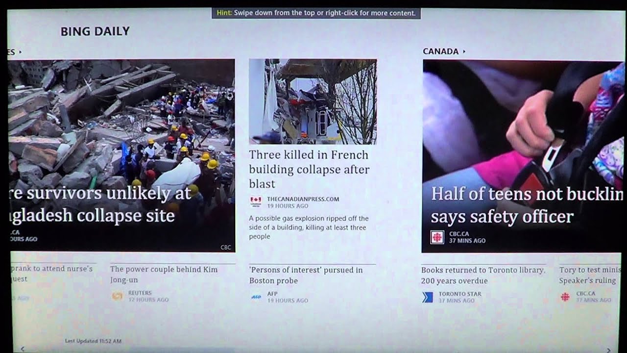 Windows 8  Bing news app setup