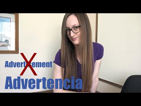 ADVERTENCIA Not ADVERTISEMENT: Meaning of "Advertencia" in English and "Advertisement" in Spanish
