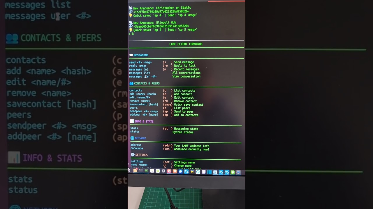 LXMF Command Line Client Python Script