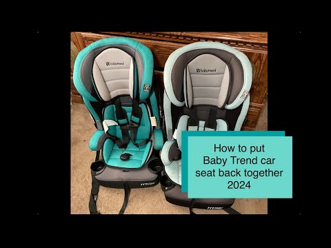 Baby Trend Hybrid 3 in 1 car seat cover assembly after washing