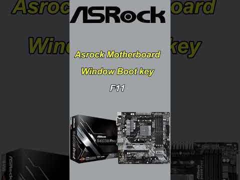 Asrock Motherboard Window Boot key #rambo