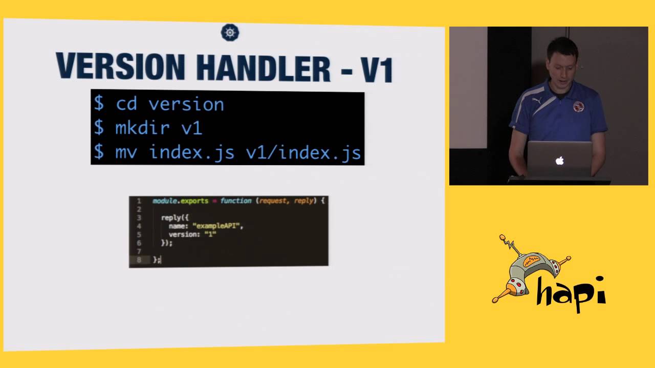 hapiDay Oakland 2014 | Dave Stevens: Using hapi Plugins to Version your Api