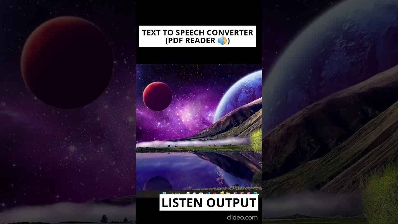 Python PDF Reader: Listen to Your PDFs with the Text-to-Speech Conversion Feature