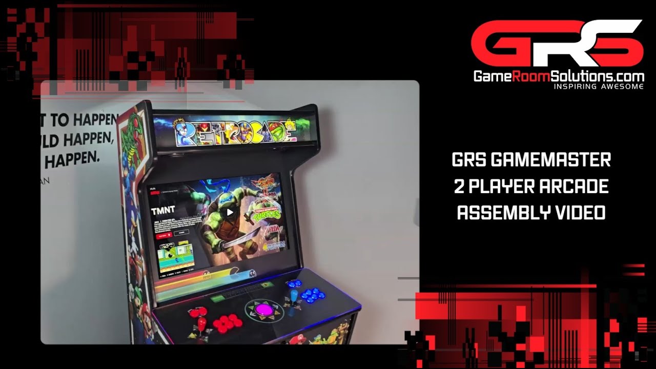 GRS Full Size GameMaster Arcade Assembly Video