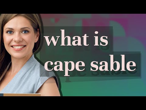 Cape sable | meaning of Cape sable