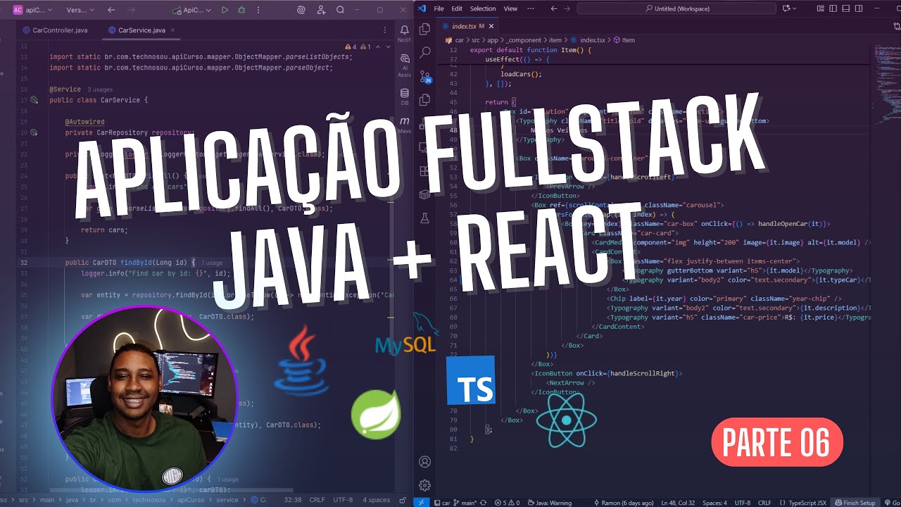 Desenvolvendo Aplicação Fullstack - Java, Spring Boot e React - Parte 06