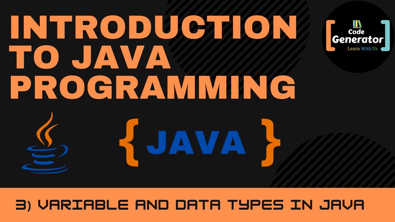 what are the variables and data types in java  | Java tutorial for beginners | #3