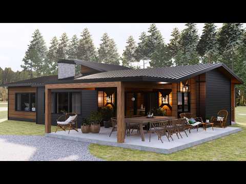 1300sqft One-Story Minimalist Home: Affordable and Elegant
