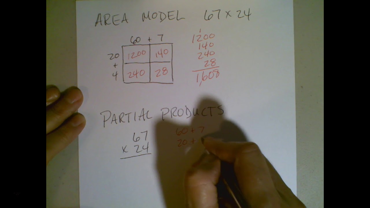 Area Model and Partial Product Multiplication