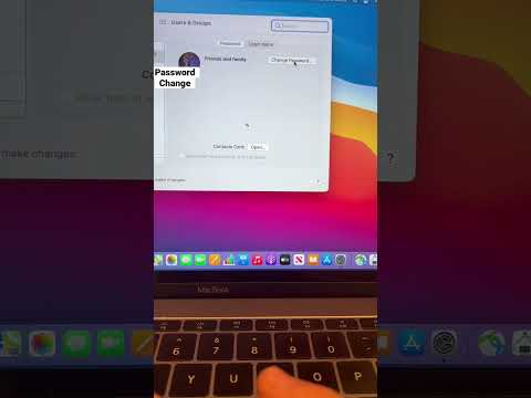 How to change your password on a MacBook
