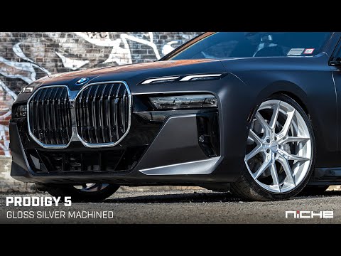 Niche NC279 Prodigy 5 | 22x9 // 22x10.5 | Gloss Silver Machined BMW 7 Series