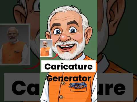 Turn Your Photo into a Cartoon with AI | Narendra Modi Caricature Example!