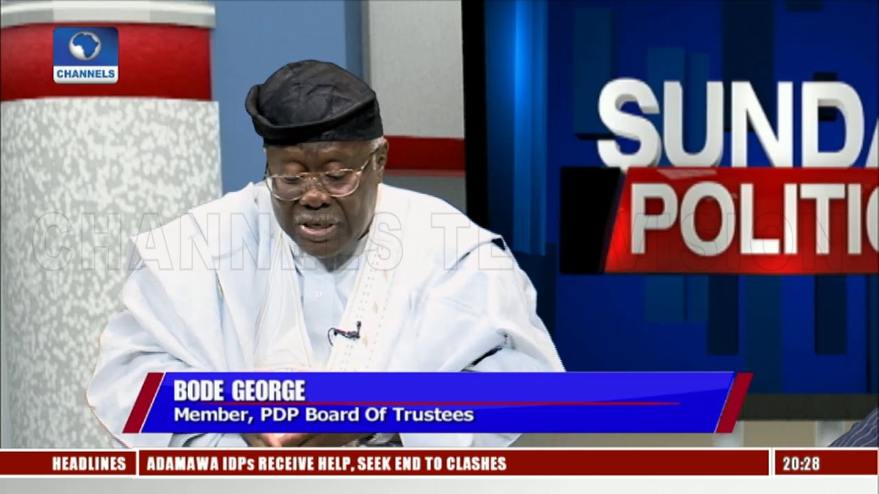 Nigerian Political Parties Lack Ideological Differences - Bode George |Politics Today|