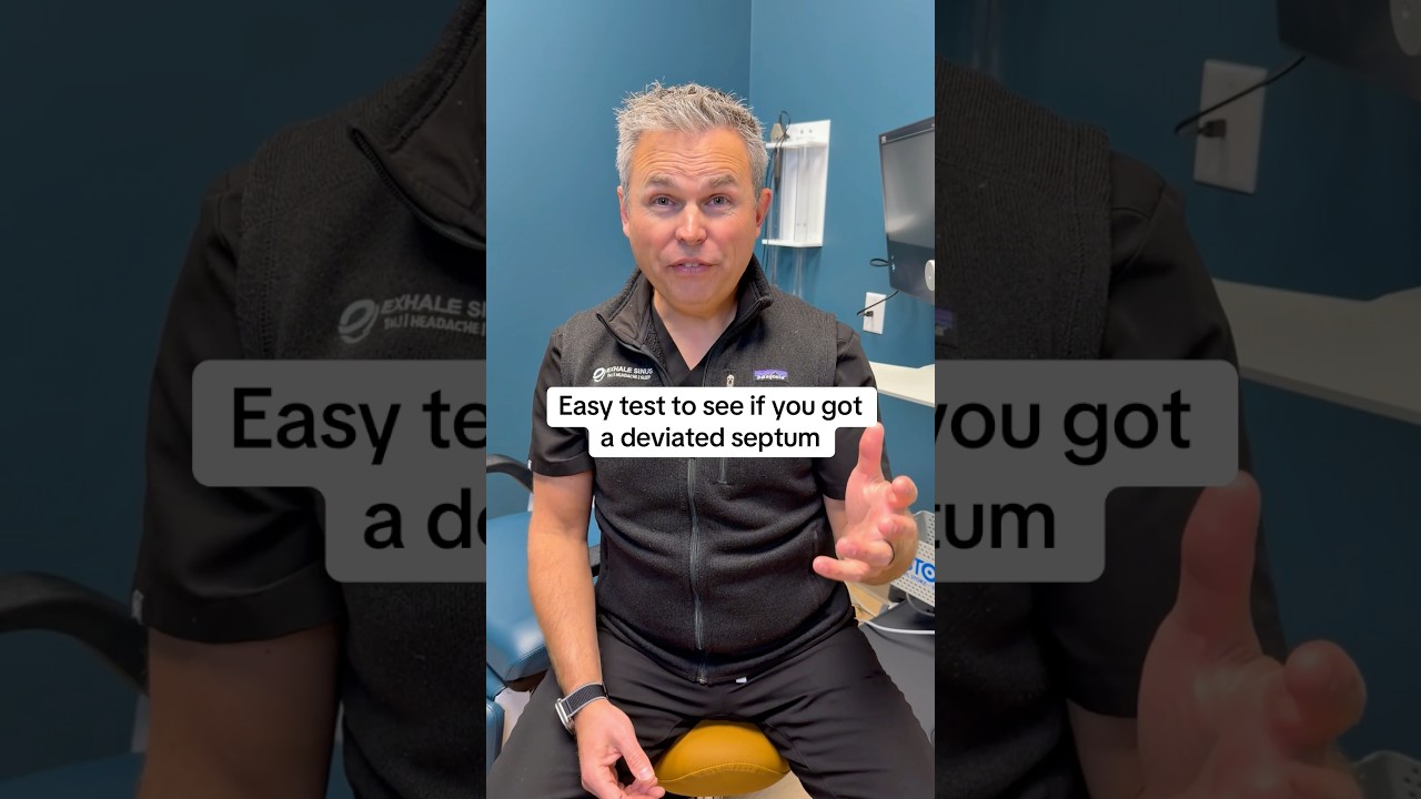 Have a deviated septum? Easy test