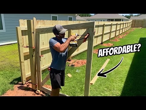 Is it CHEAPER to hire a FENCE contractor or to take the DIY ROUTE? (Full Video)