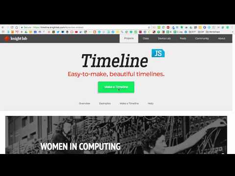 How to Create Timelines using Timeline JS and Google Sheets