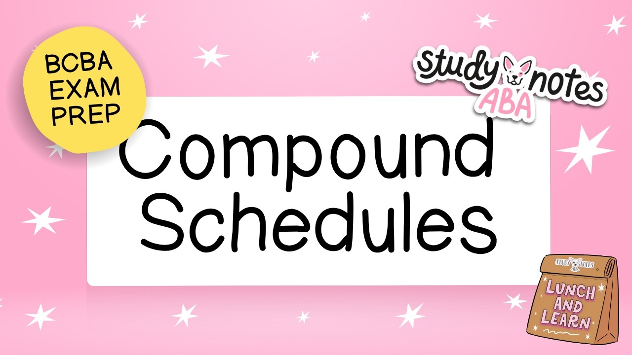 BCBA Exam Prep: Compound Schedules