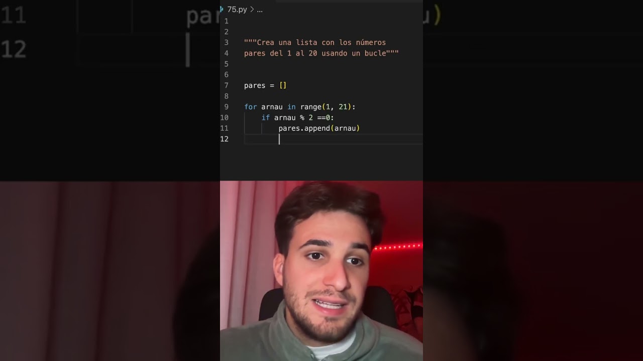 🔢 Generate all even numbers from 1 to 20 with a simple loop #Python