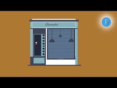 Restaurants and shops facade storefront vector | pixellab