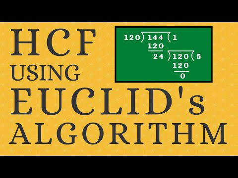 EUCLID's DIVISION ALGORITHM TO FIND HCF with detailed demonstration - Amazing Maths