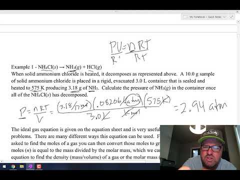 Unit 2 Lesson 3 - Ideal Gas Equation with density and molar mass