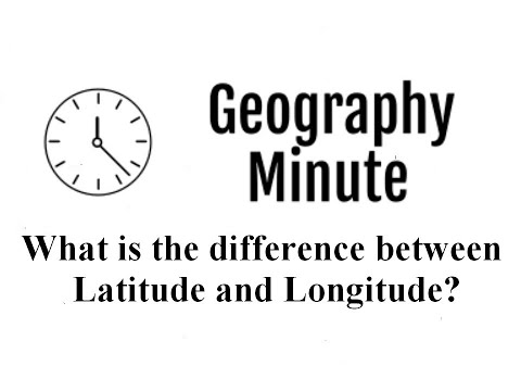 What is the difference between Latitude and Longitude?