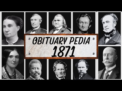 Famous People We've Lost in 1871 - Obituary in 1871
