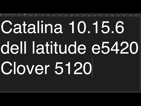 catalina 10.15.6/clover 5120/hackintosh /open core 0.6.0/dell latitude/easy way