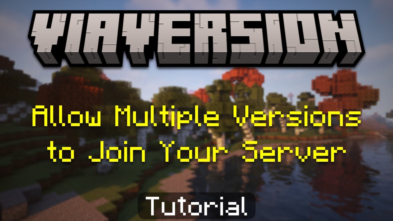 Allow Multiple Versions to join your Minecraft Server! ViaVersion Plugin Setup Tutorial