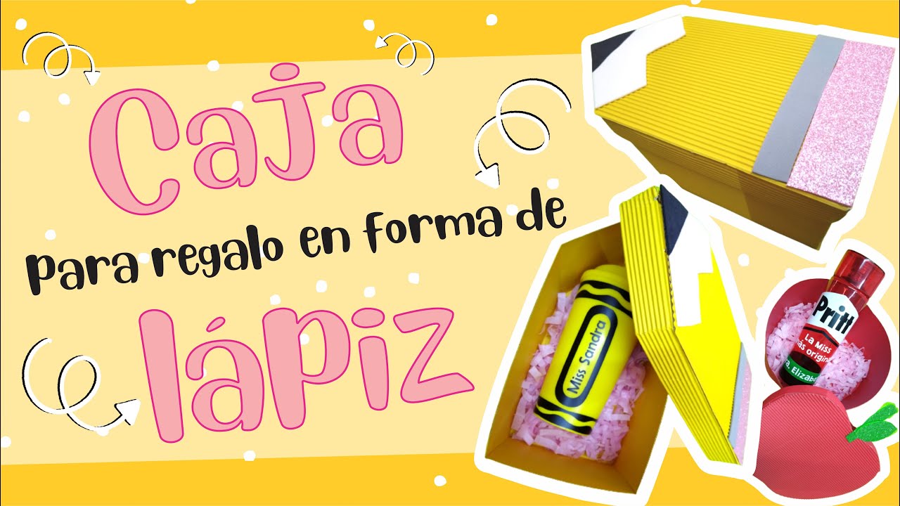 Caja en forma de lápiz para REGALO