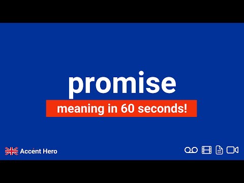 PROMISE - Meaning and Pronunciation