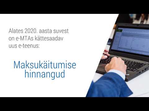 Maksukäitumise hinnangute e-teenuse juhendvideo