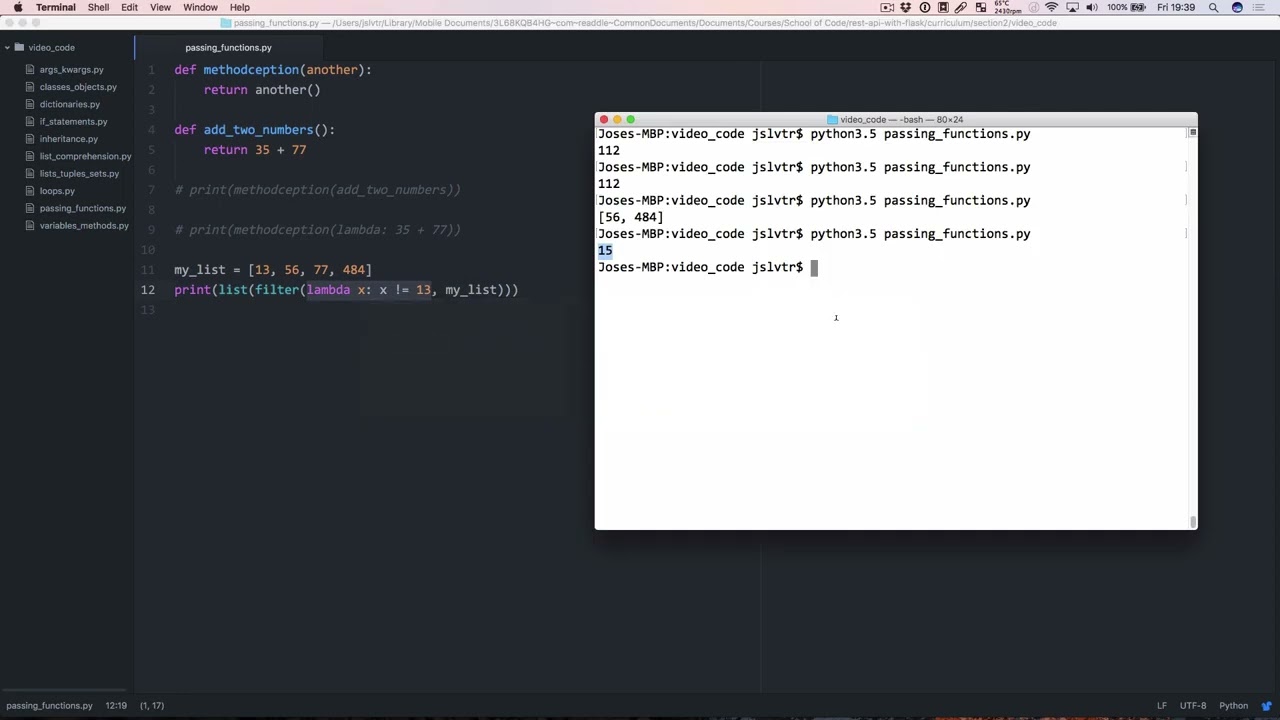 33. Passing functions as arguments. #arguments #programmer #education #coding #function