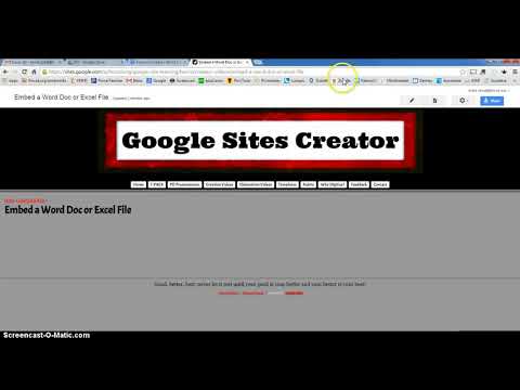 Embed a Word Doc, PDF, or Excel file into your Google Site