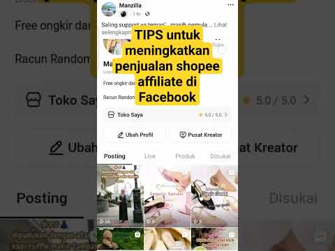 Penghasilan Extra Jual produk Affiliate shopee di Facebook #shopeeaffiliateprogram #afiliasishopee