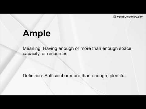Ample Meaning