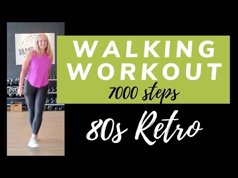80s Retro Walk | 7000 Steps in 50 minutes | 80's Workout at Home | Fitness over 50