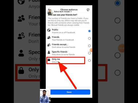 How to hide facebook friends list|facebook par friends list kaise chupaye#vairal#foryou #shortsfeed