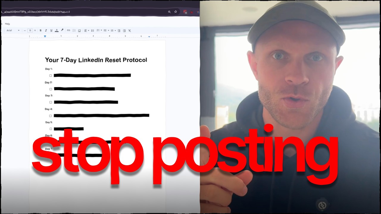 stop posting on linkedin (use this 7-day reset protocol)