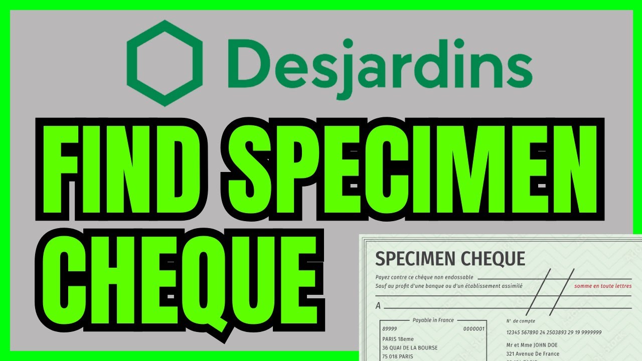 How To Find SPECIMEN CHEQUE Desjardins App (QUICK & EASY) 2026