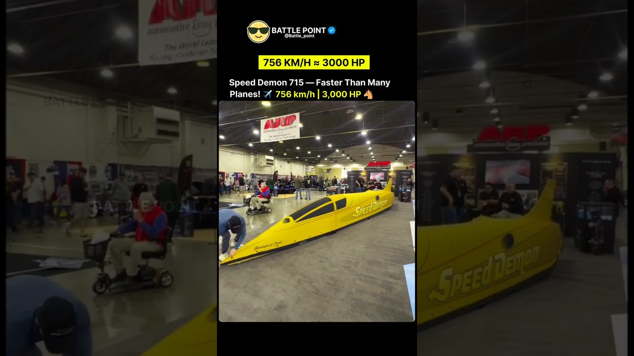 Speed Demon 715 – The World’s Fastest Piston Car at 756 km/h! 🚀