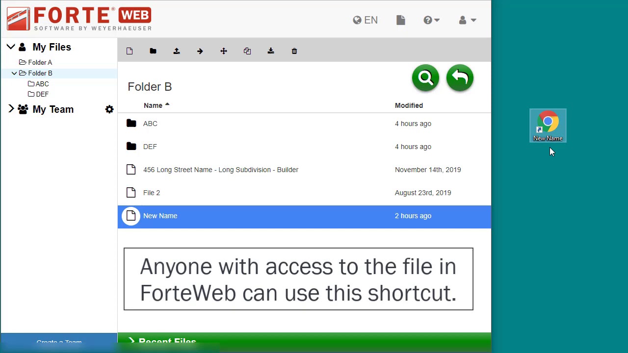 Tour ForteWeb: The File Manager