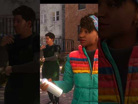 Hailey fixes ugly Graffiti in Spiderman 2 #spiderman2 #spiderman2ps5 #spiderman